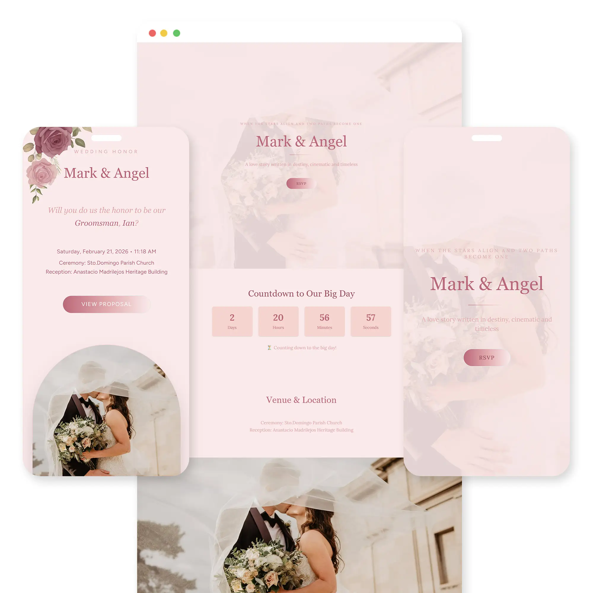 Wedding Sponsor Proposal - Wedding Invitation Website Template | Link ...